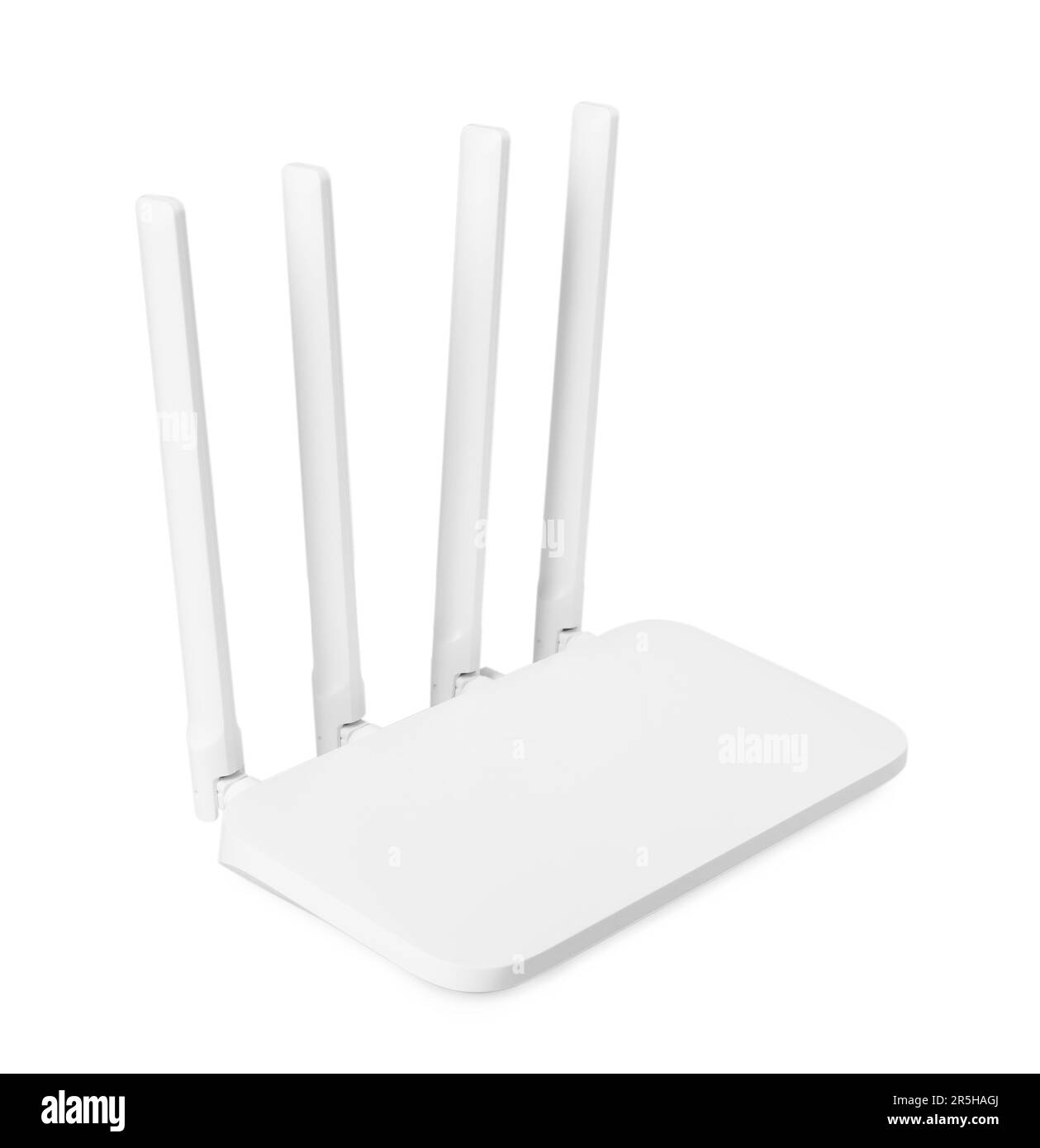 New modern Wi-Fi router isolated on white Stock Photo - Alamy
