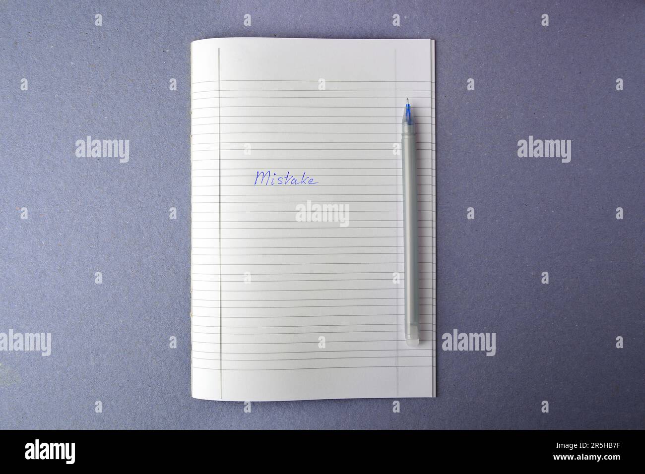 Mistake in handwriting hi-res stock photography and images - Alamy