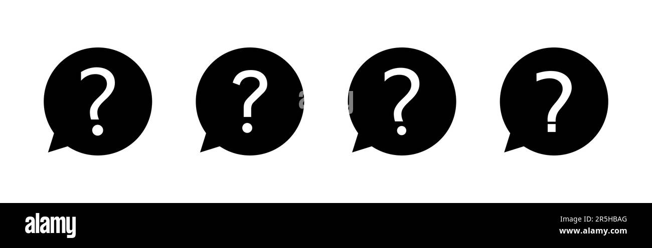 Question icon set. question mark icon vector Stock Vector Image & Art ...
