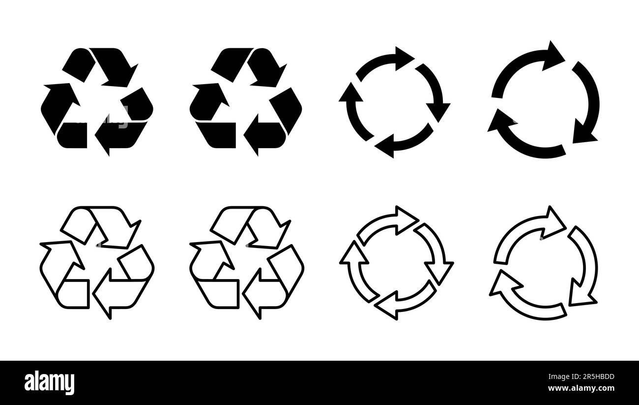 Recycle icon set. Recycling vector icon Stock Vector Image & Art - Alamy