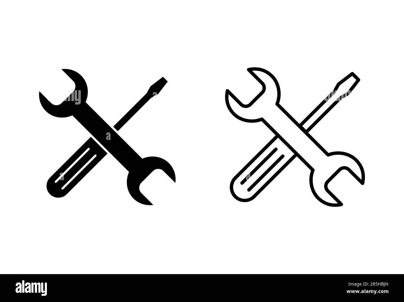 Repair tools icon set. tool icon vector. setting icon vector. Wrench ...