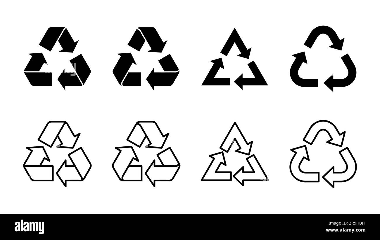 Recycle icon set. Recycling vector icon Stock Vector Image & Art - Alamy