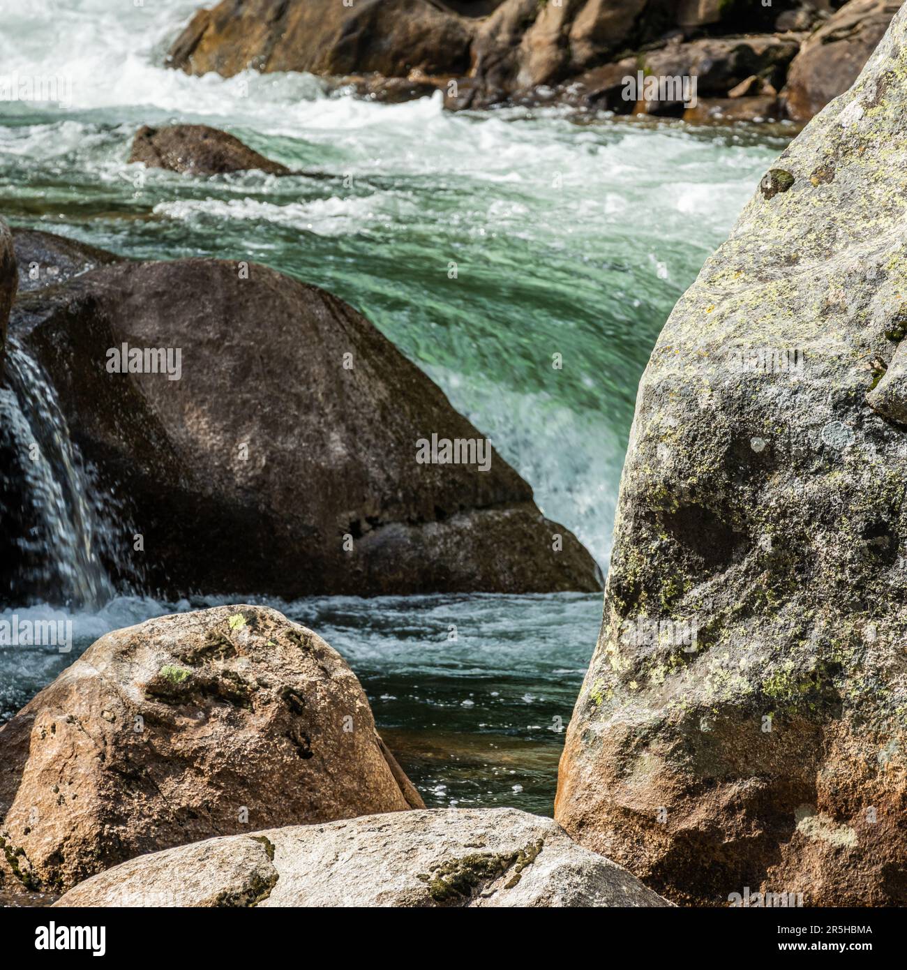 Clear Waters of the Tuolumne River Fresh From its Start in Yosemite ...