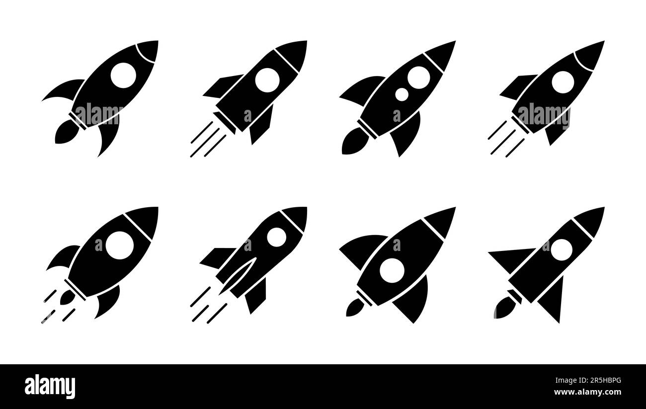 Rocket icon set. Startup icon vector Stock Vector Image & Art - Alamy