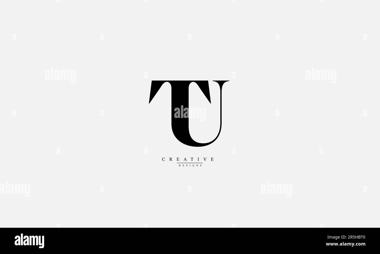 Tu initials logo hi-res stock photography and images - Alamy