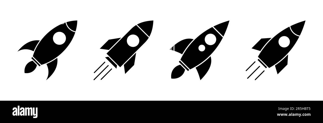 Rocket icon set. Startup icon vector Stock Vector Image & Art - Alamy