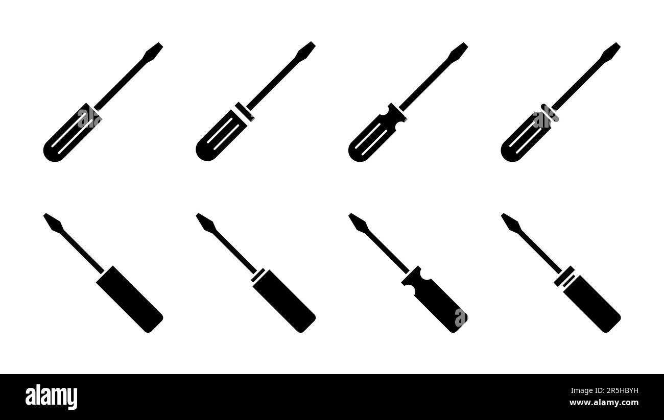 Screwing set Stock Vector Images - Alamy