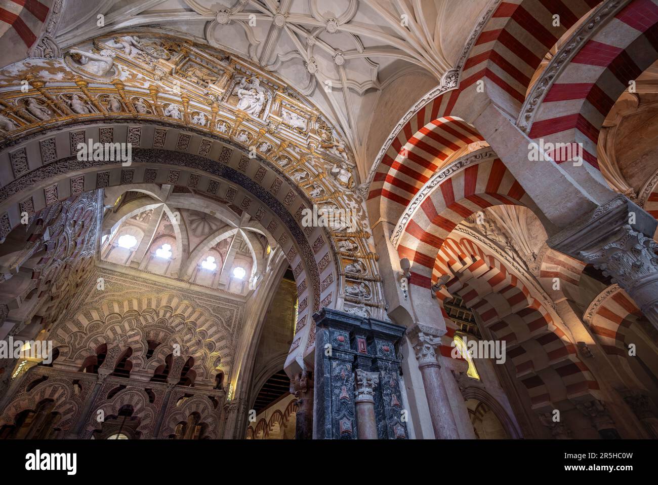 Arches of Al-Hakam II Expasion area of Mosque-Cathedral of Cordoba ...