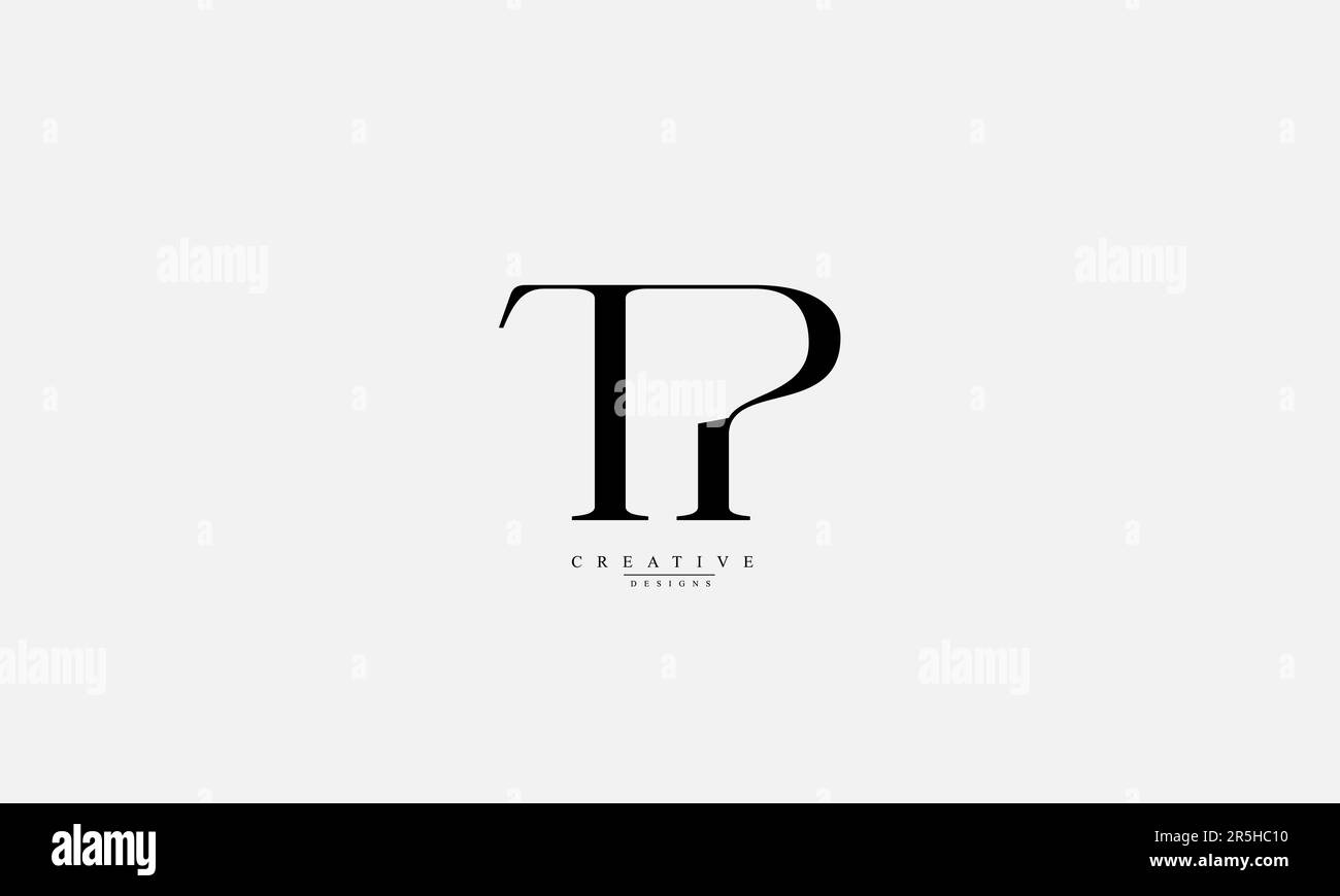 Alphabet letters Initials Monogram logo TP T P Stock Vector Image & Art ...