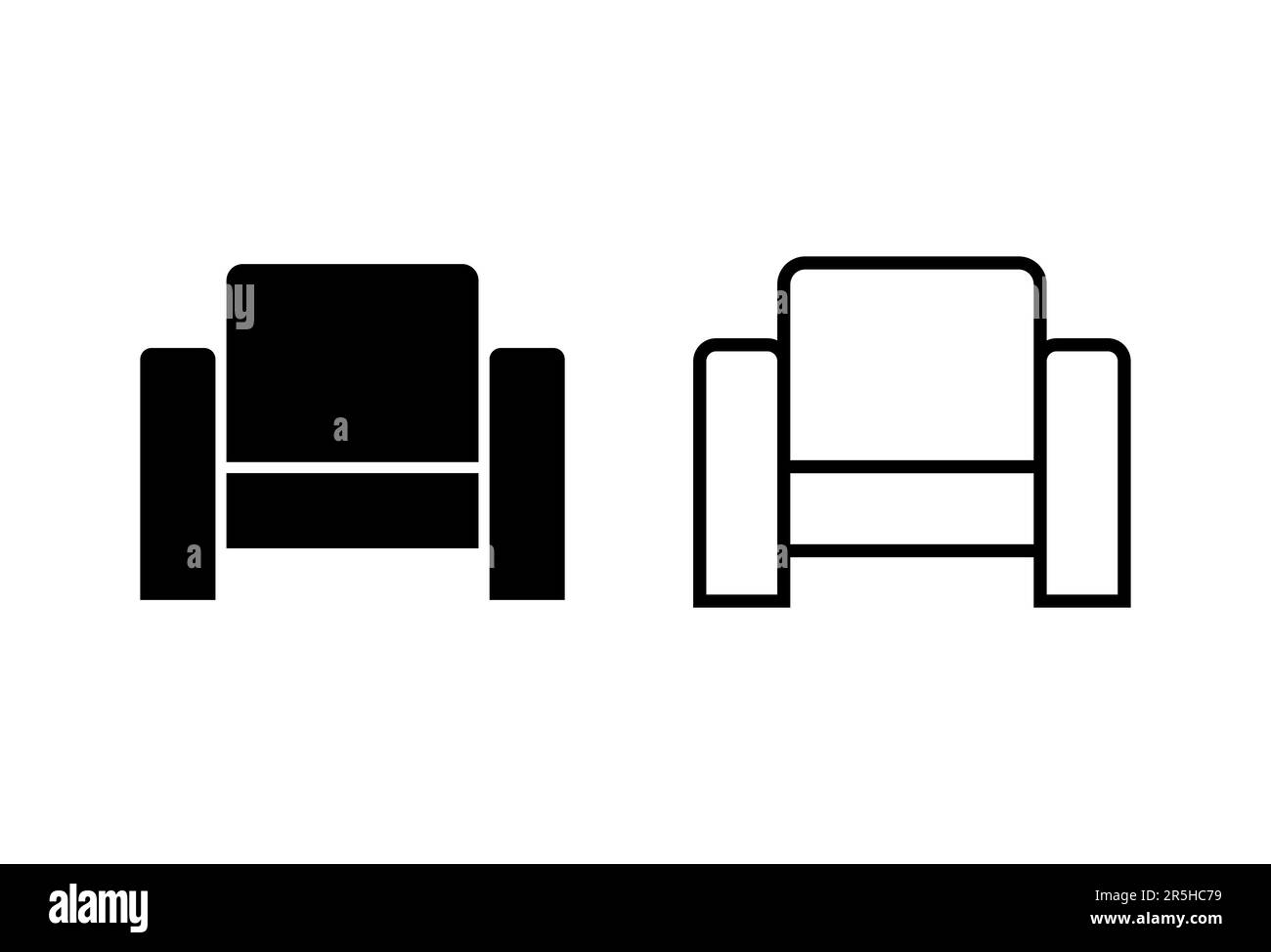 Sofa icon Stock Vector Images - Alamy