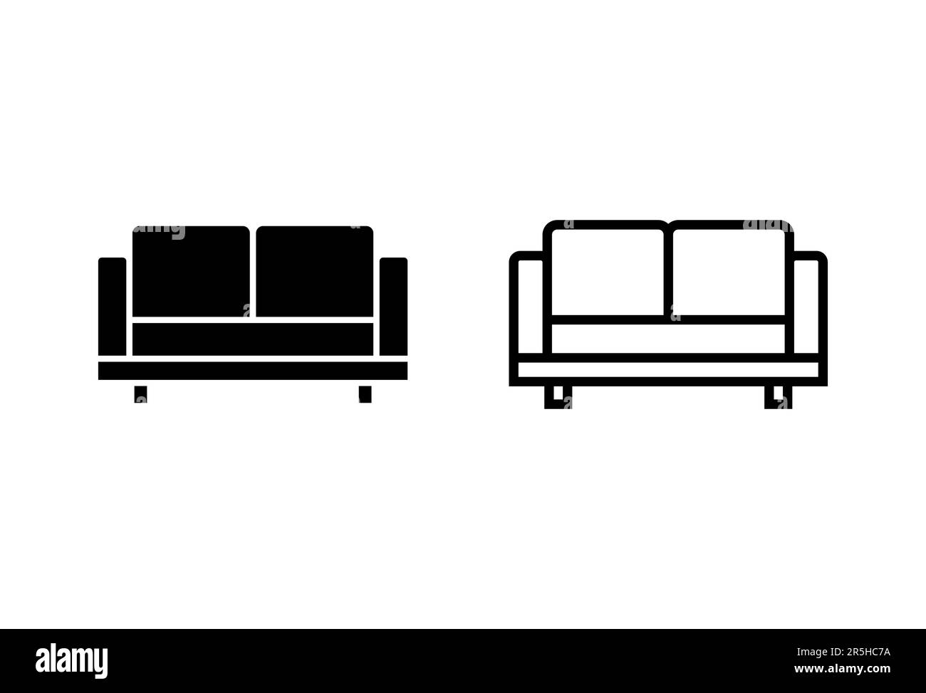 Set sofa Black and White Stock Photos & Images - Alamy
