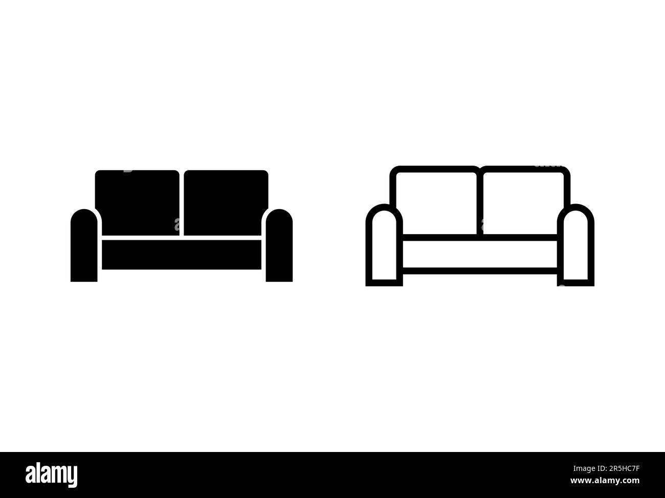 Set sofa Black and White Stock Photos & Images - Alamy