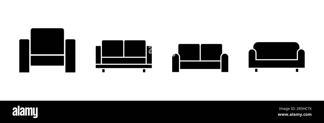 Sofa icon Stock Vector Images - Alamy