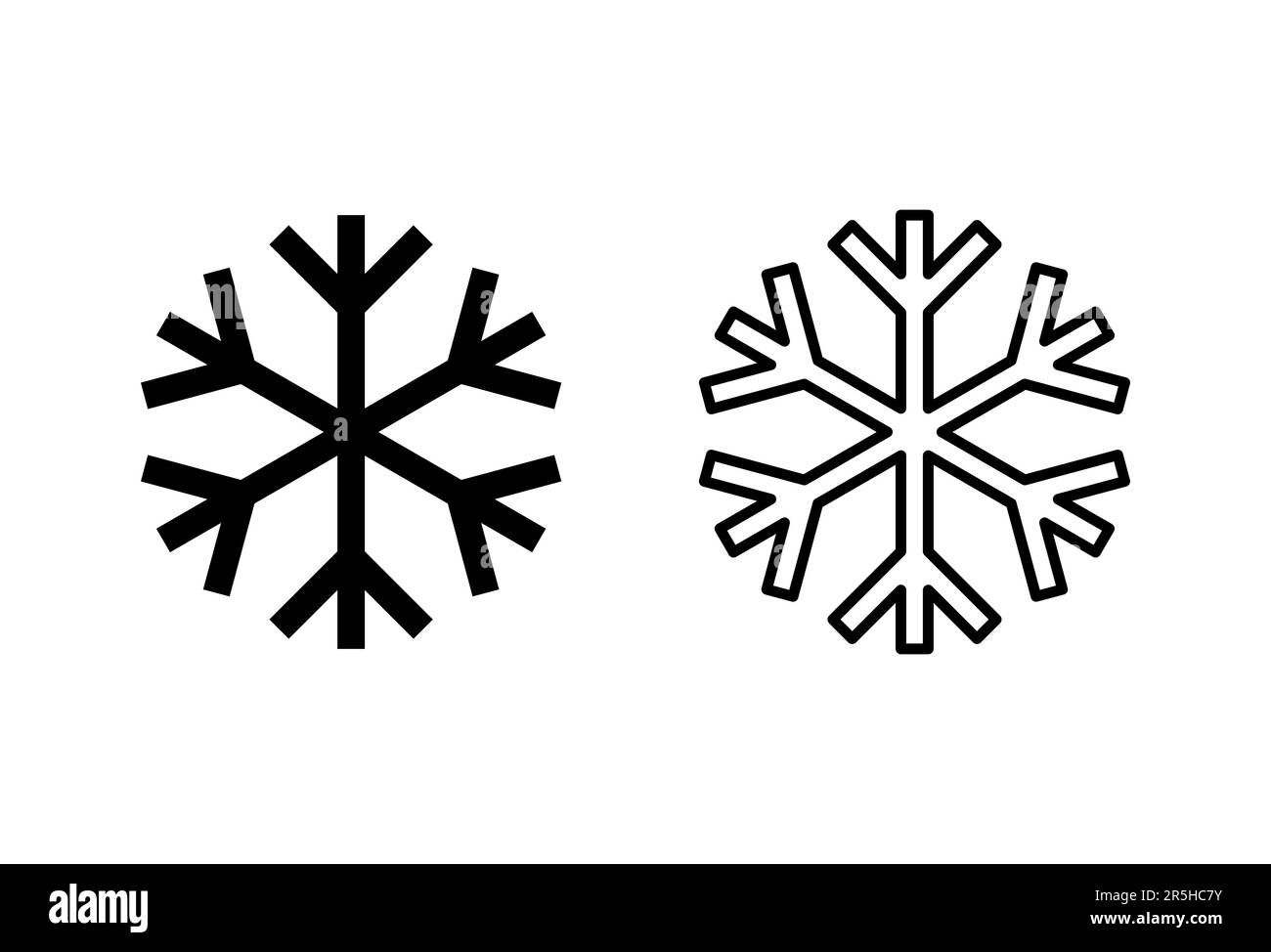Snow icon set. snowflake icon vector Stock Vector Image & Art - Alamy