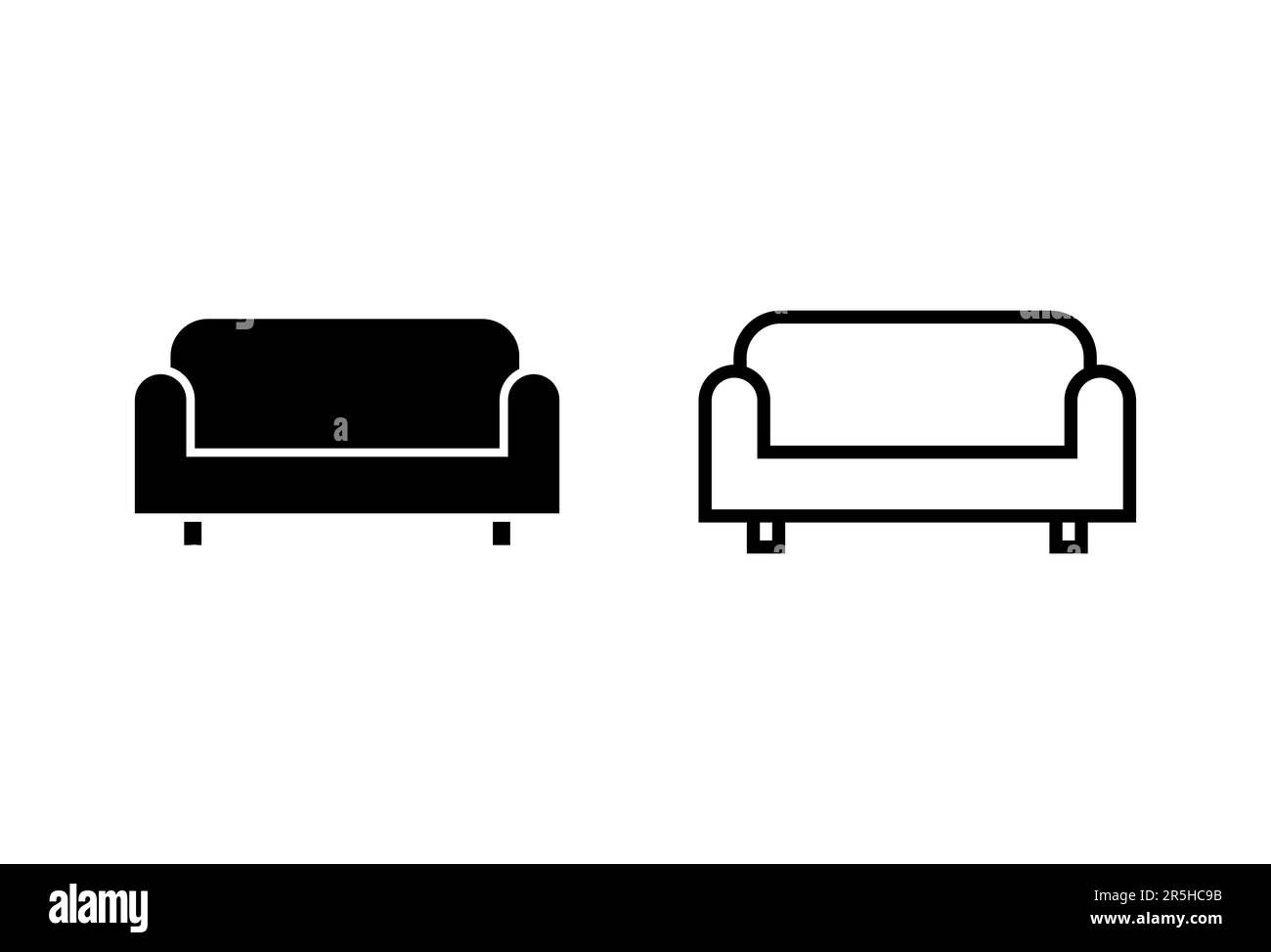 Sofa icon Stock Vector Images - Alamy
