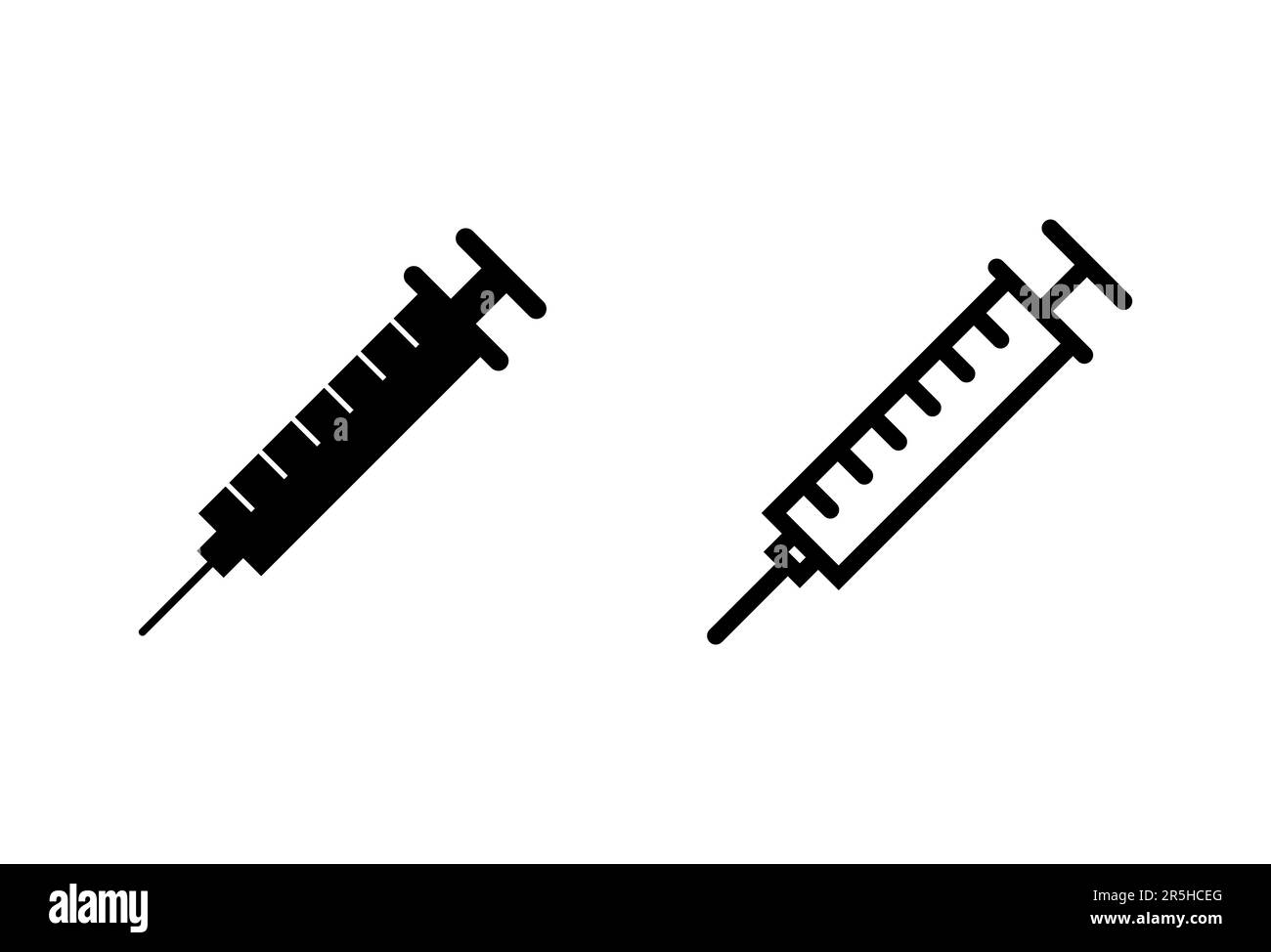 Syringe icon set. injection icon vector Stock Vector Image & Art - Alamy