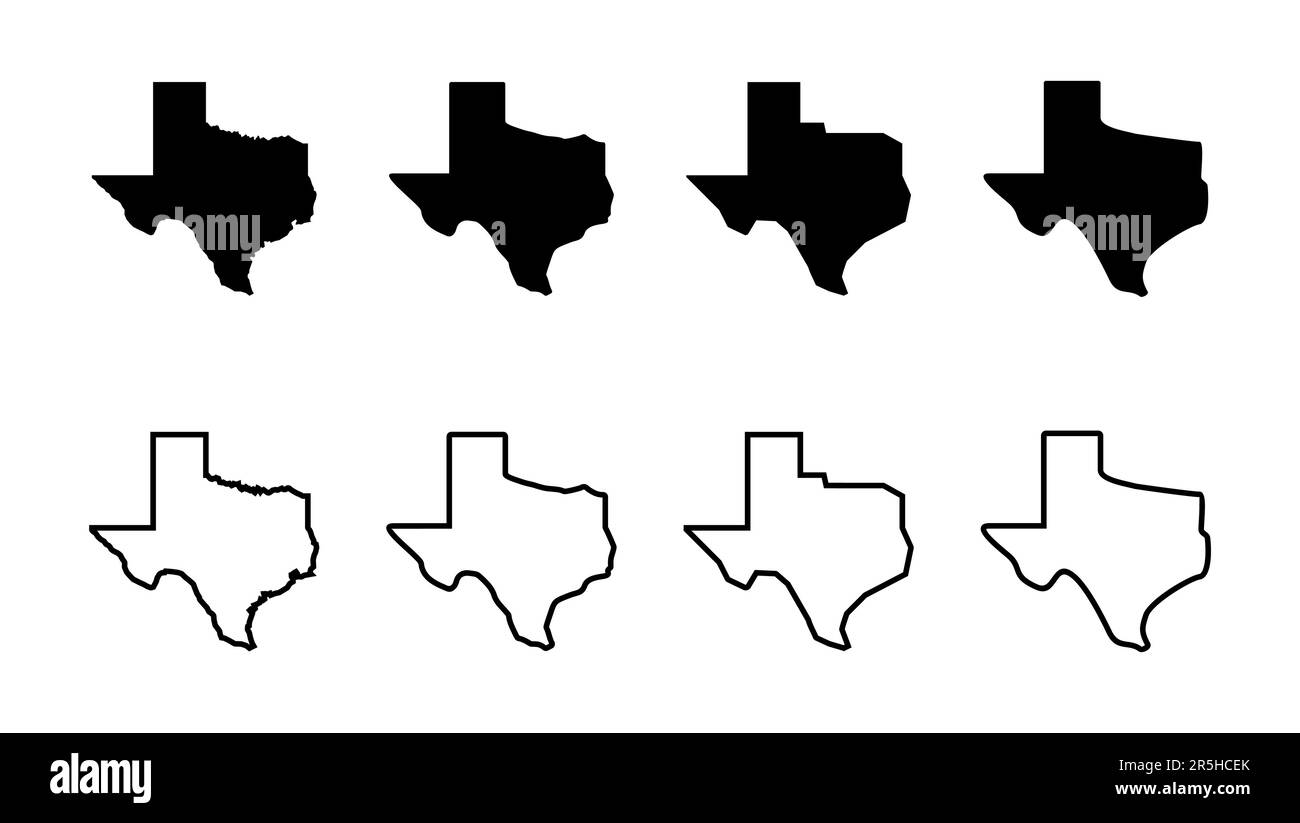 Texas icon set. texas sign symbol Stock Vector Image & Art - Alamy