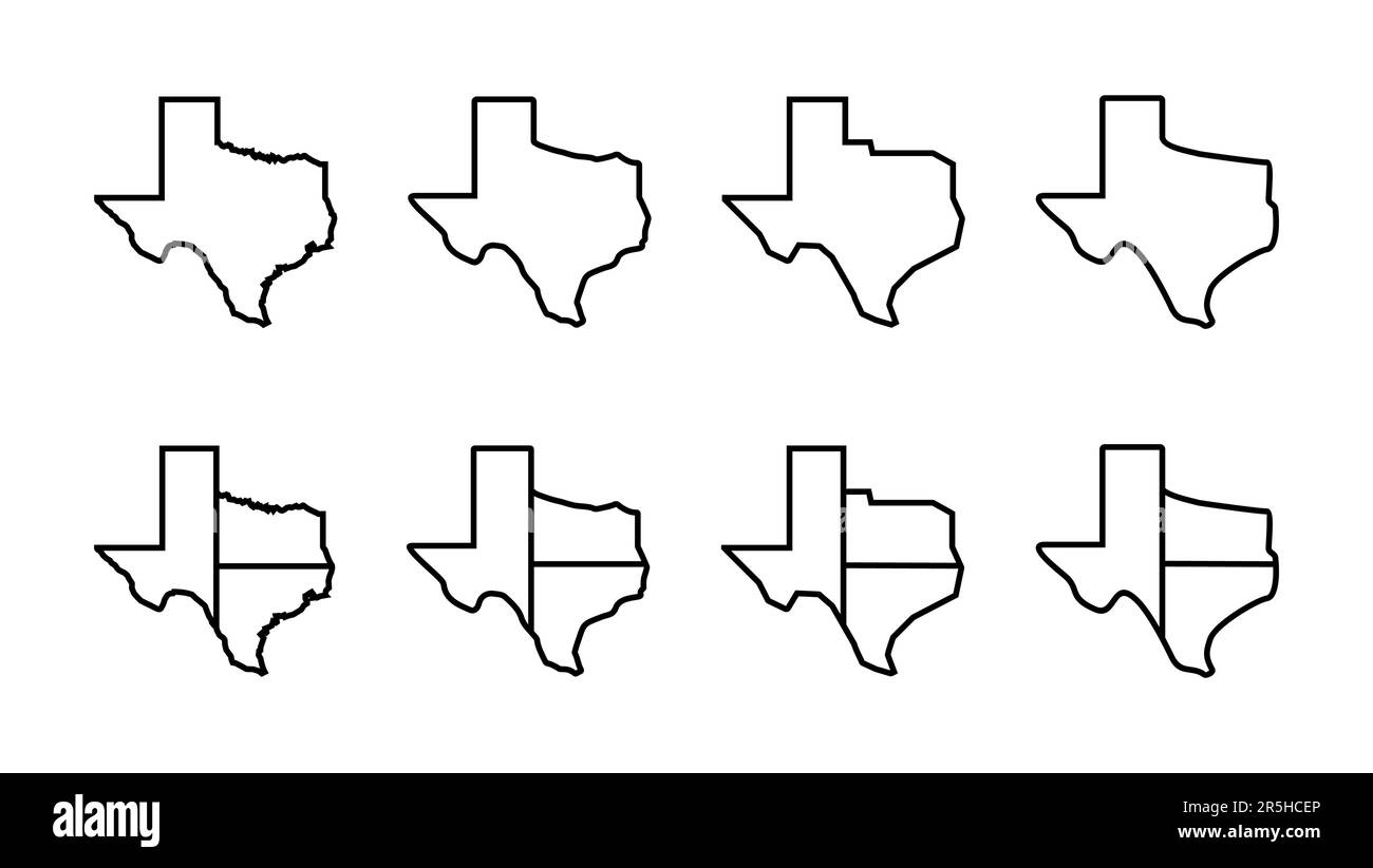 Texas icon set. texas sign symbol Stock Vector Image & Art - Alamy