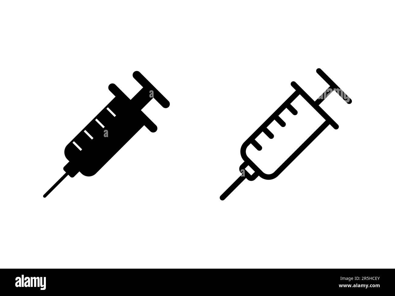 Syringe icon set. injection icon vector Stock Vector Image & Art - Alamy
