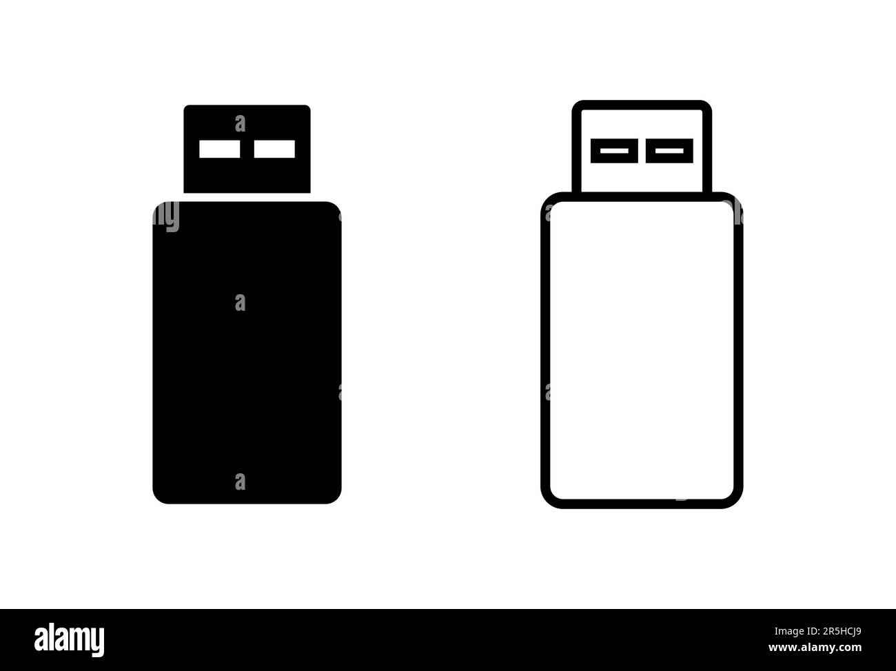 Usb icon set. Flash disk icon vector Stock Vector Image & Art - Alamy