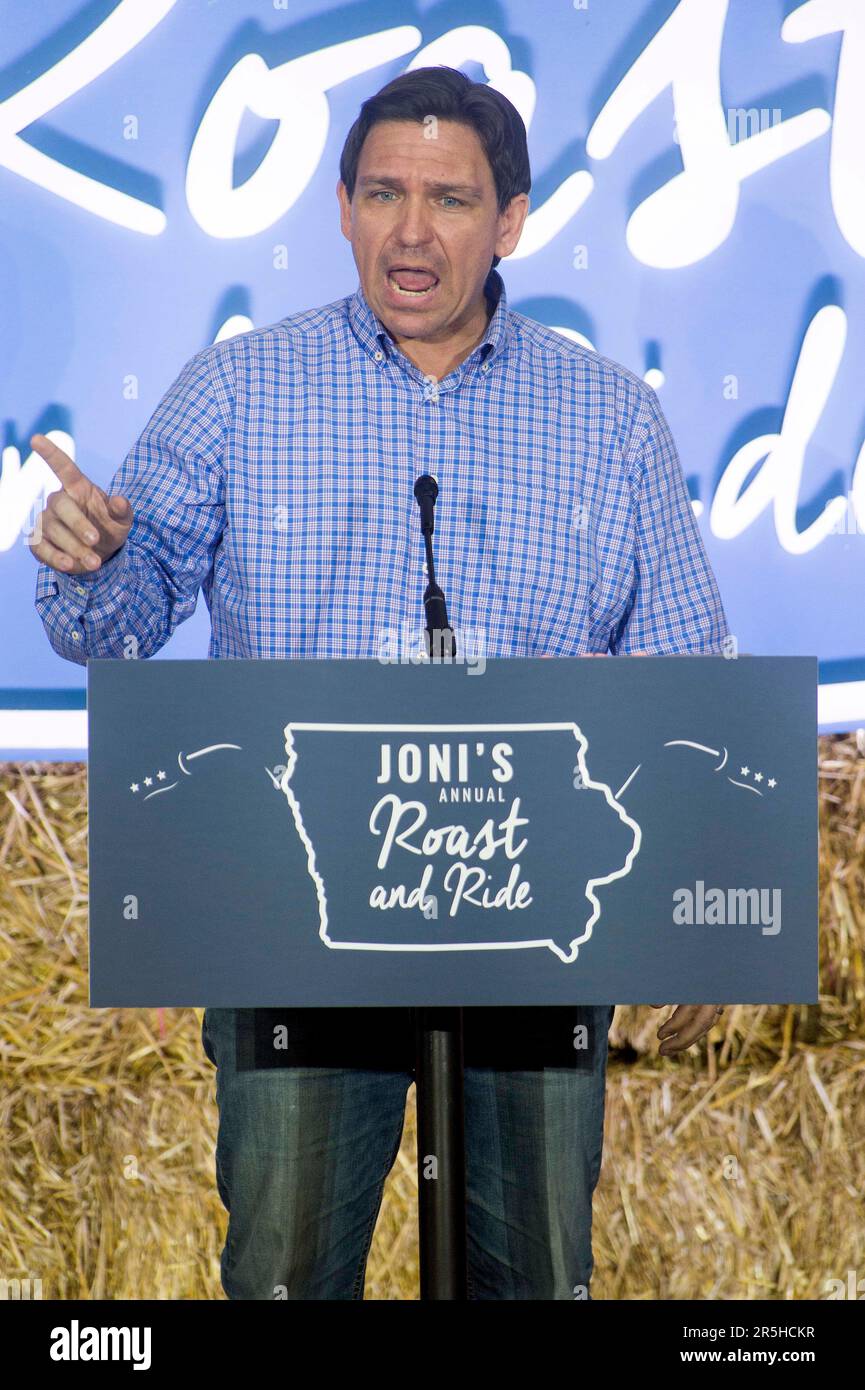 Des Moines, Iowa, USA. 03rd June, 2023. Florida Governor RON DESANTIS ...