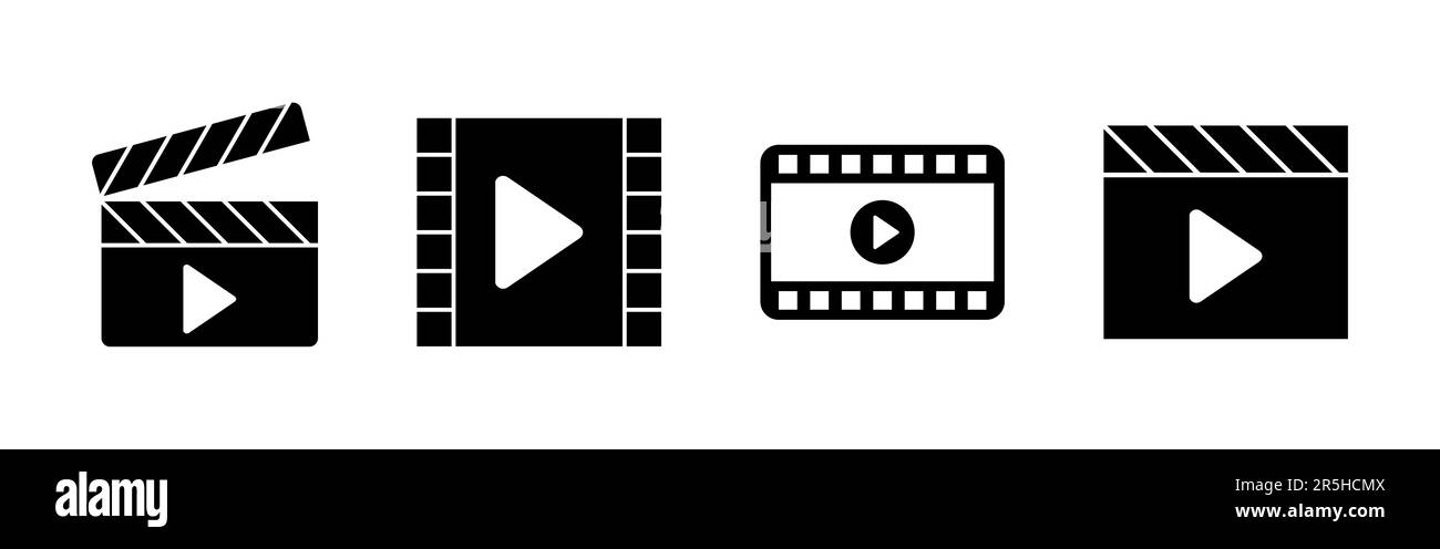 Video icon set. video camera icon vector. movie sign. cinema Stock Vector Image & Art - Alamy