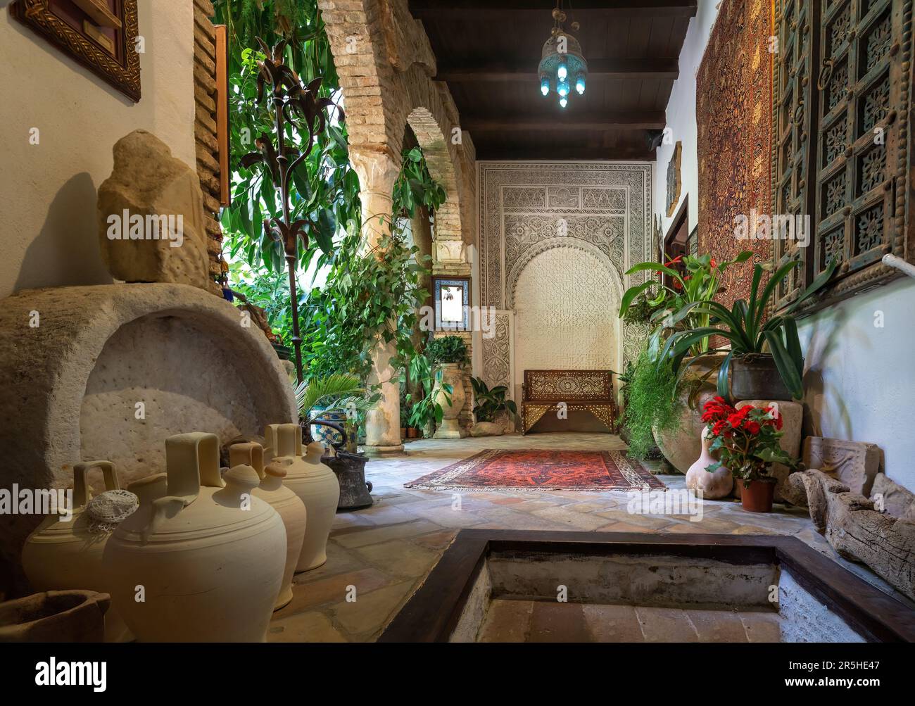 Casa Andalusi (House of Andalusia) Porch - Cordoba, Andalusia, Spain ...