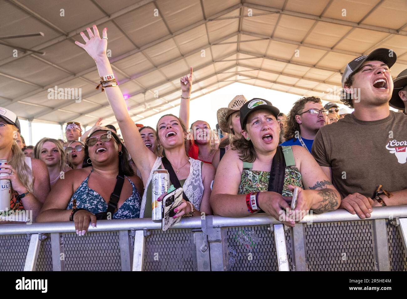 Festivalgoers are seen at Railbird Music Festival on Saturday, June 3 ...