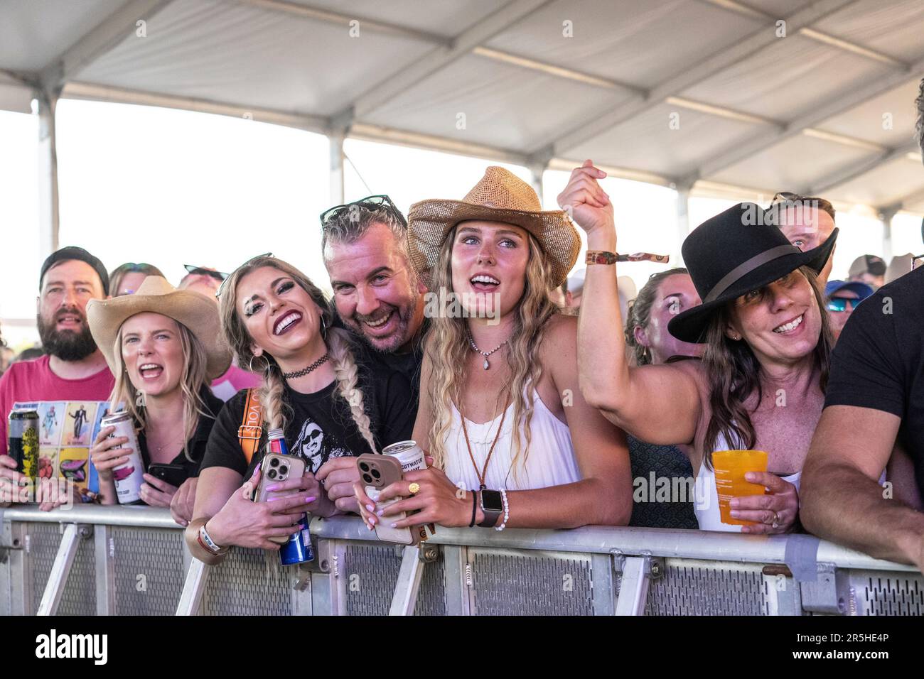 Festivalgoers are seen at Railbird Music Festival on Saturday, June 3 ...