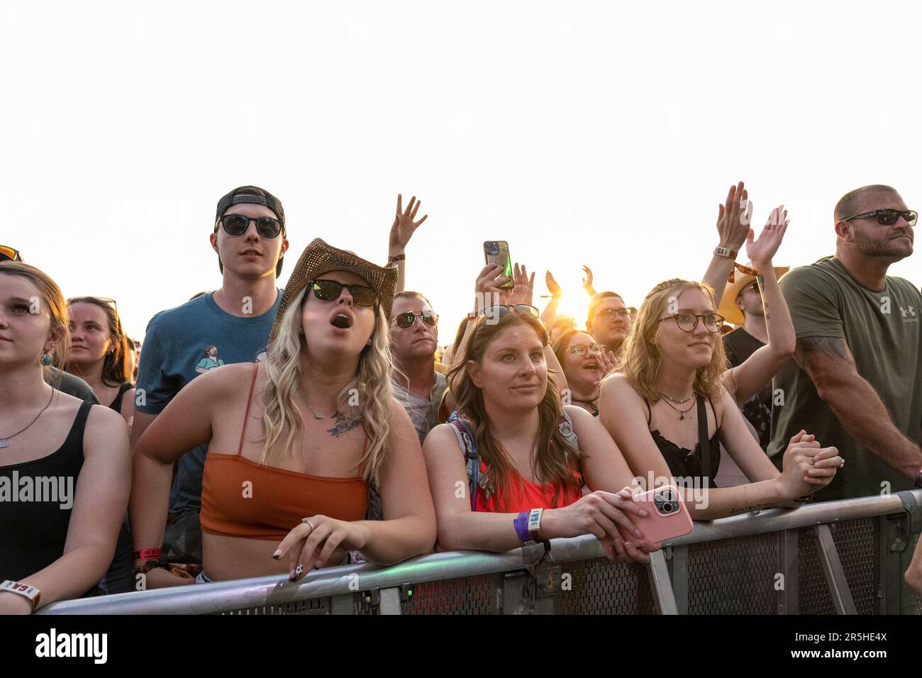 Festivalgoers are seen at Railbird Music Festival on Saturday, June 3 ...
