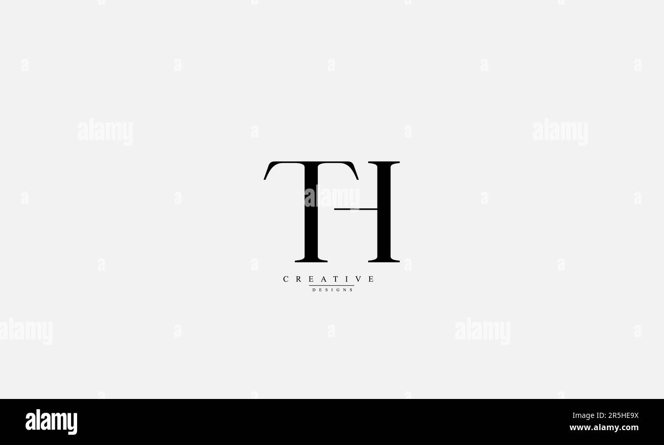 Alphabet letters Initials Monogram logo TH HT T H Stock Vector Image & Art - Alamy