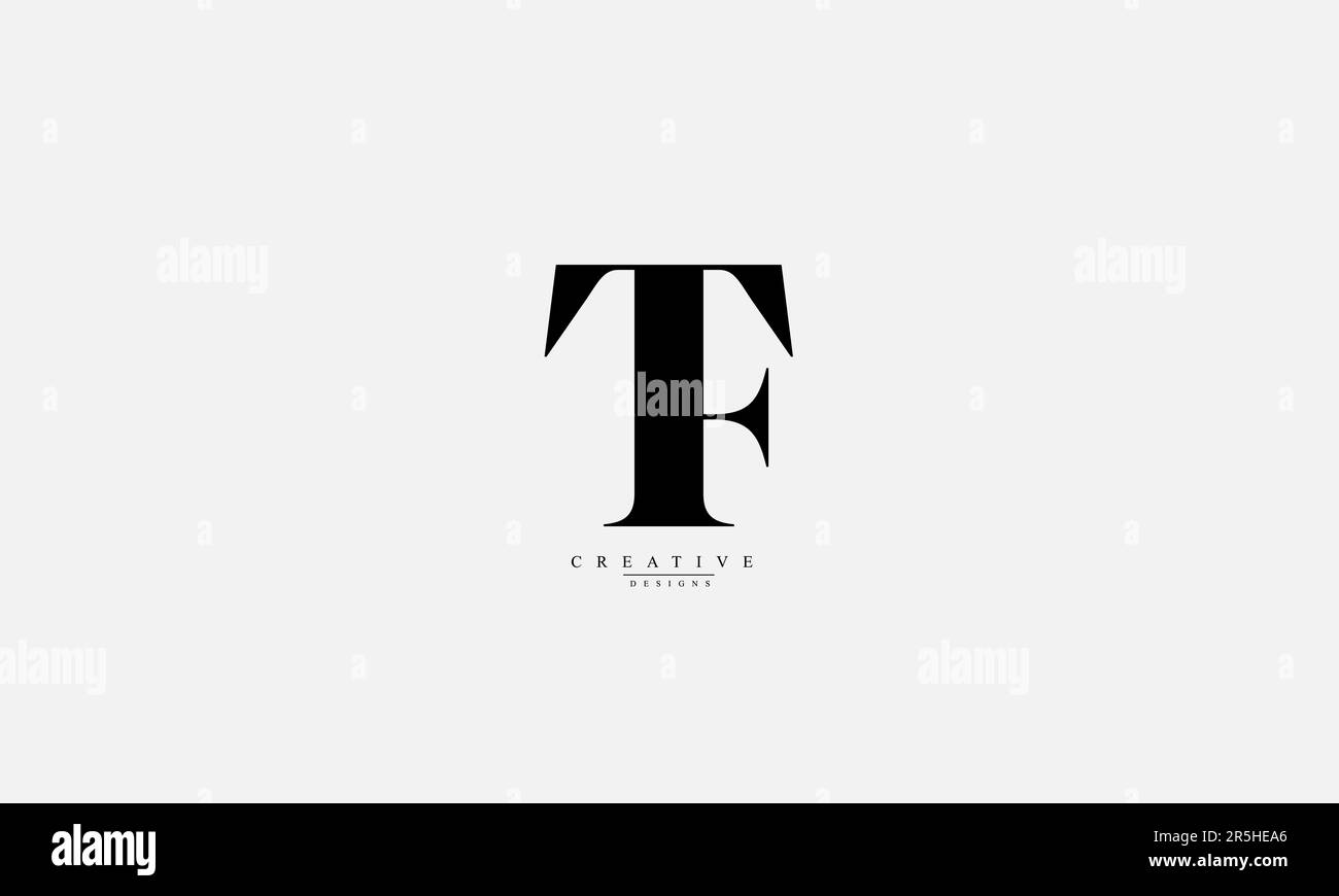 Alphabet letters Initials Monogram logo TF FT T F Stock Vector Image ...