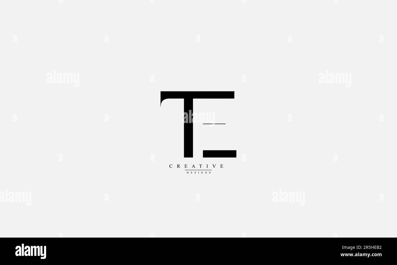 Te logo Stock Vector Images - Alamy