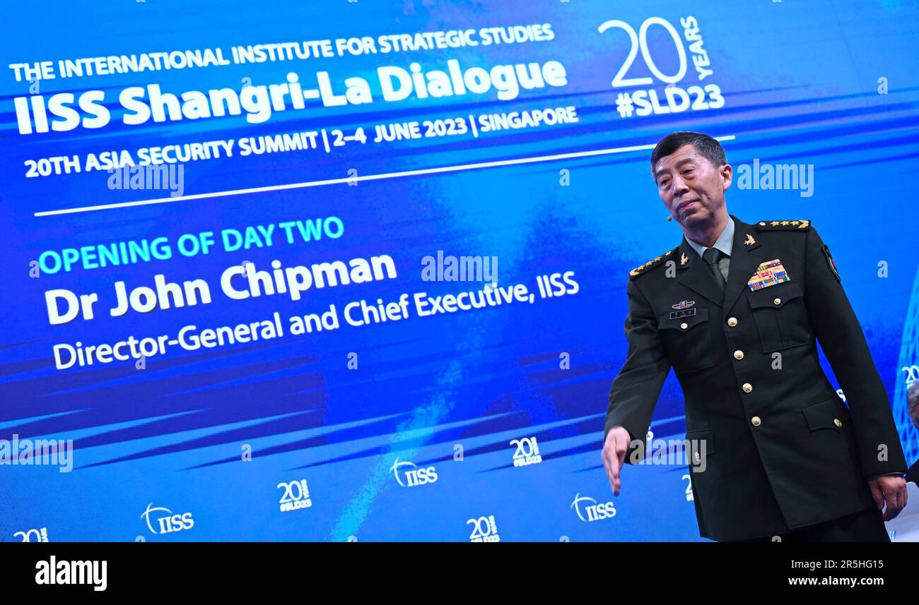 Singapur, Singapore. 04th June, 2023. Chinese Defense Minister General ...