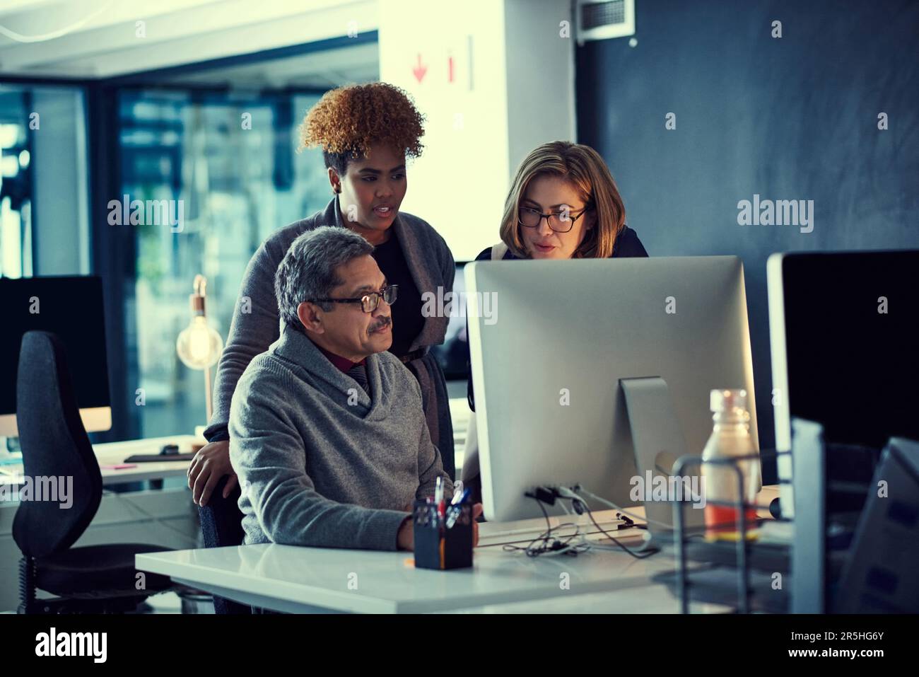 Woman chasing man night hi-res stock photography and images - Alamy
