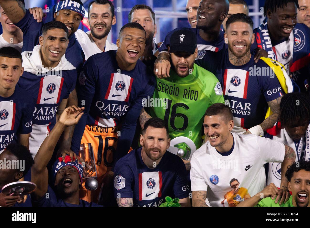 Paris, France. 03rd June, 2023. June 3, 2023, Paris, France, France: Paris Saint Germain players ...
