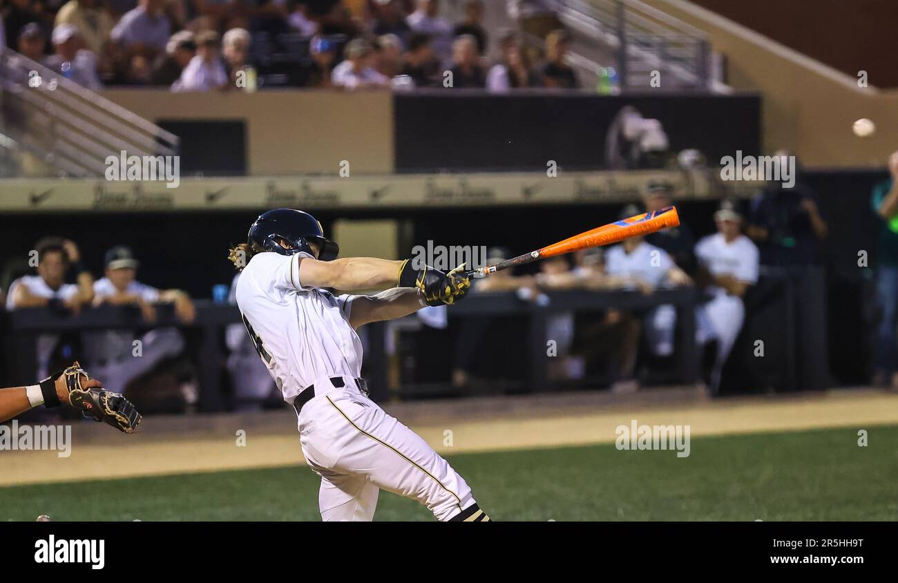 June 2, 2023: Wake Forest University sophomore Tommy Hawke (24 ...