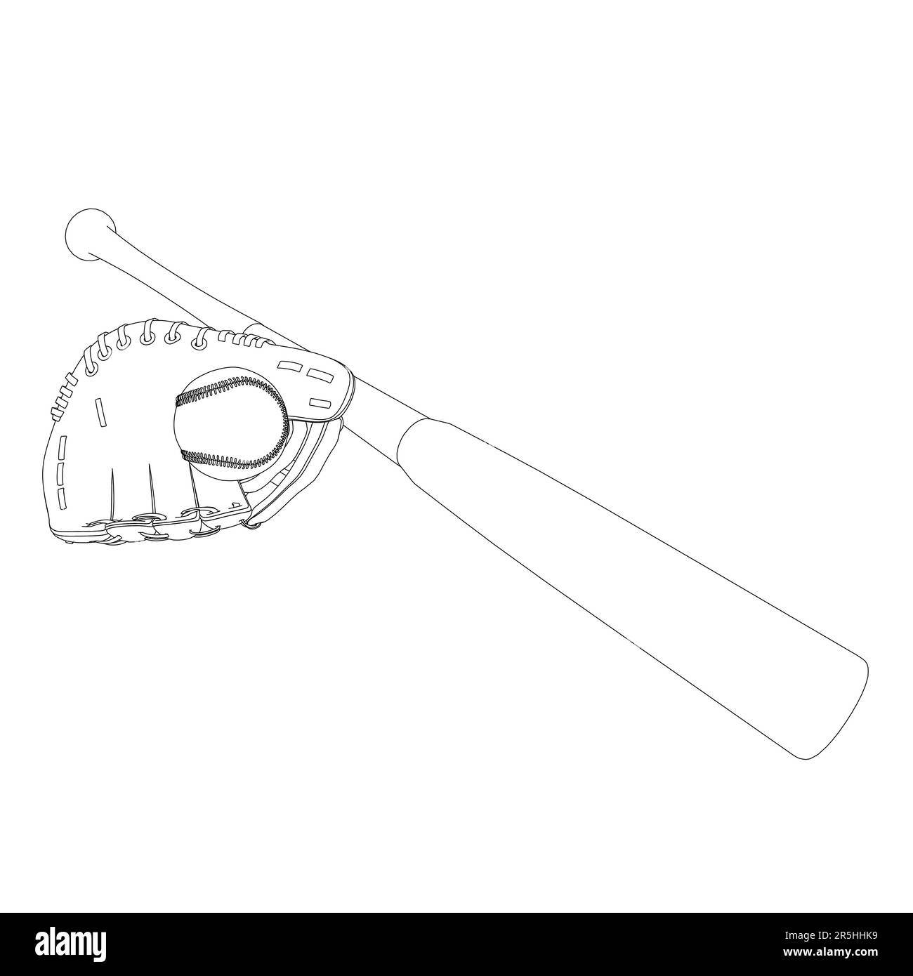 Softball field illustration Black and White Stock Photos & Images - Alamy