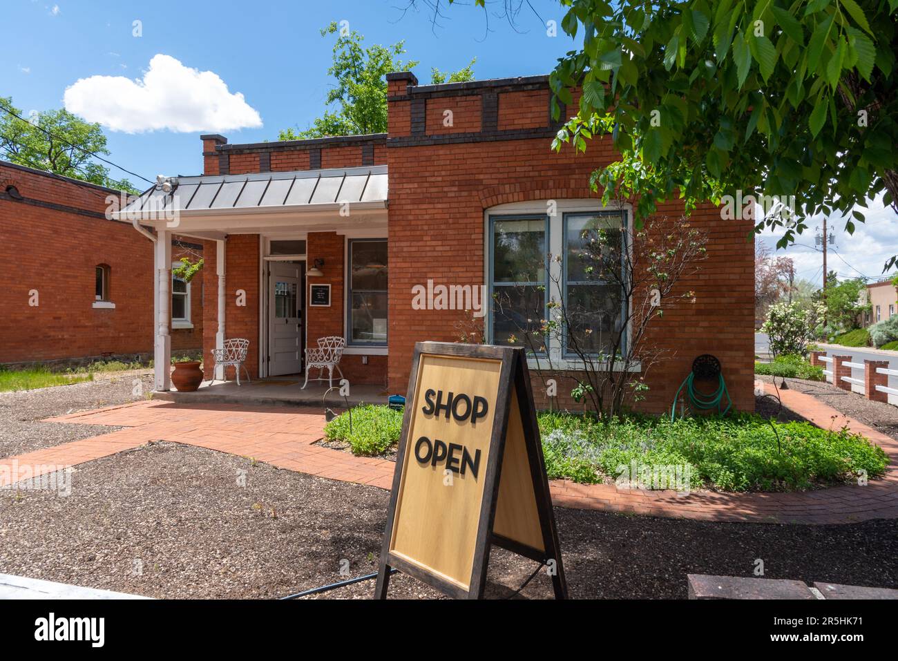 The Ortiz y Pino House, a small brick home in the historic district of ...