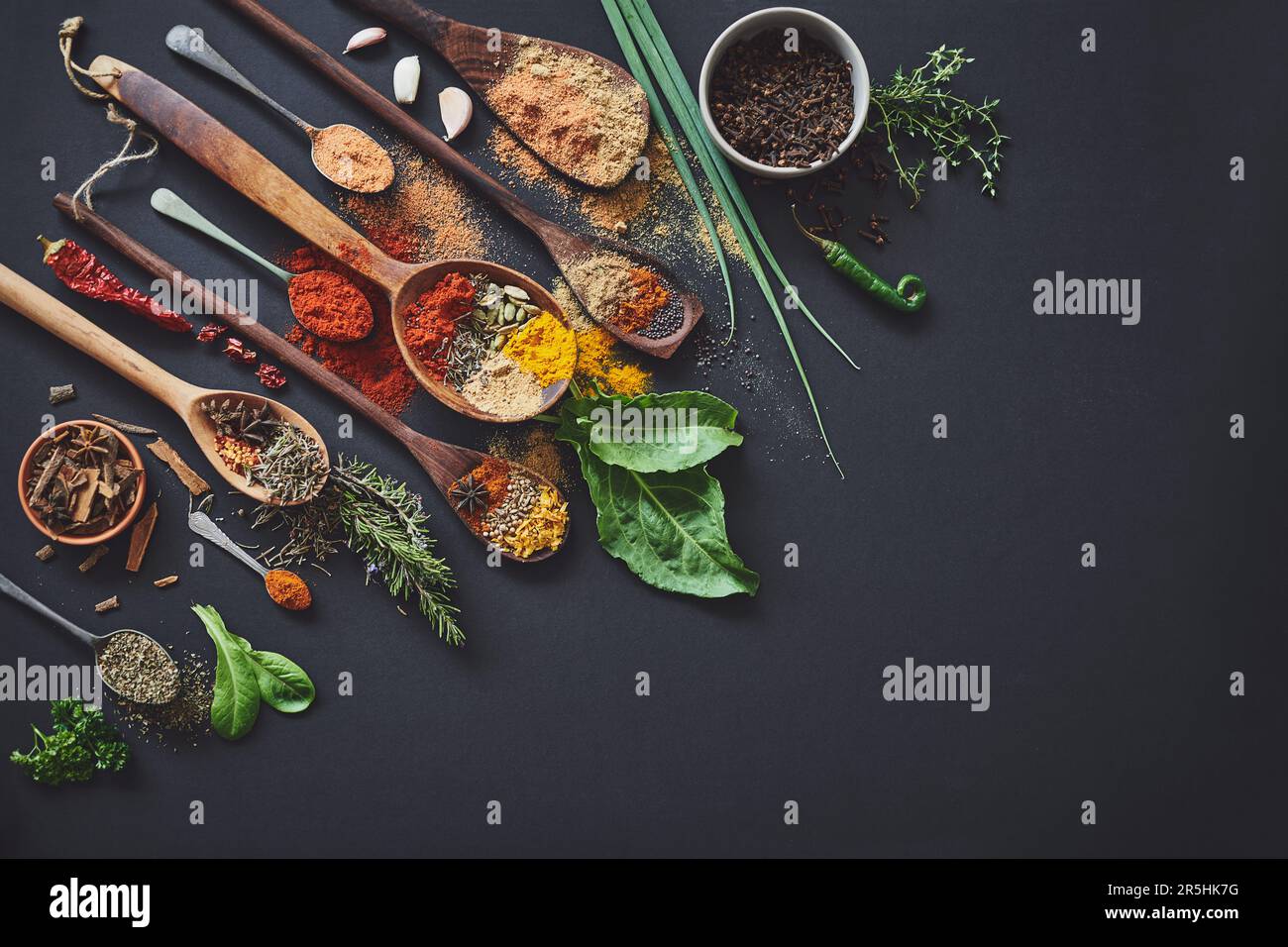 Stock your kitchen full of flavour. an assortment of spices Stock Photo ...