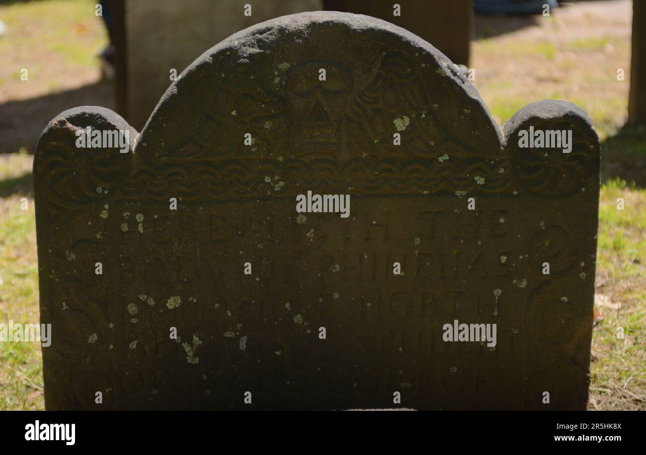 Photo of a very old, vintage, antique tombstone (headstone) at the ...