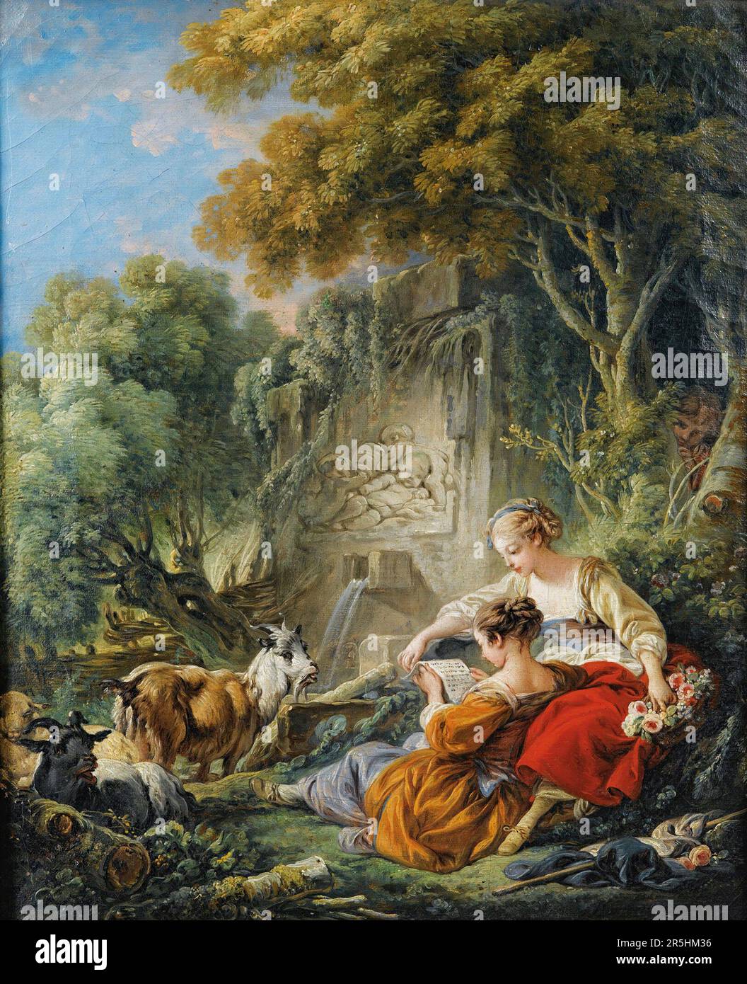 Reading The Letter painted by Francois Bouchard in 1764. Though little ...