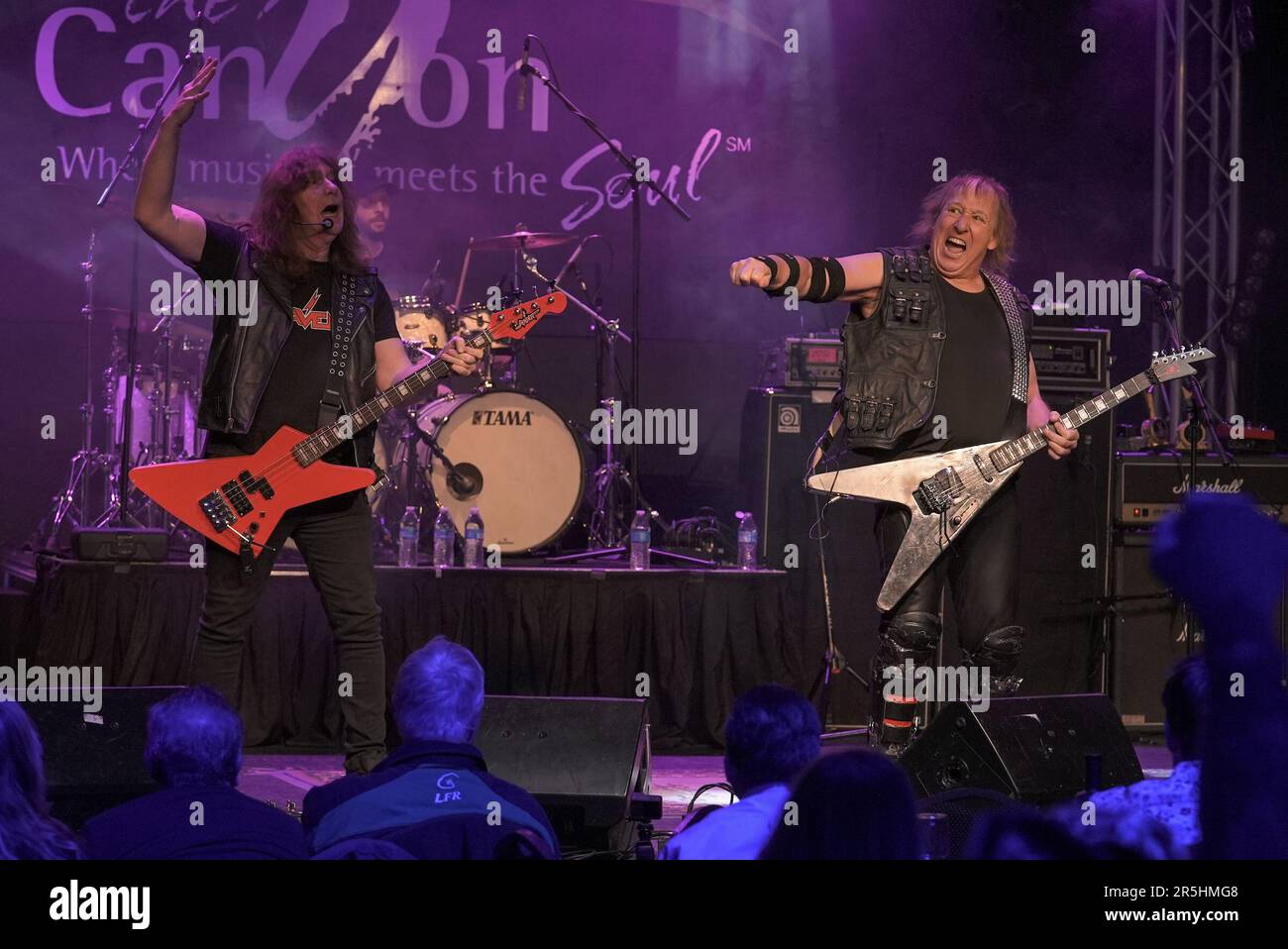 RAVEN performing at The Heavy Metal Hall Of Fame at The Canyon Club in ...