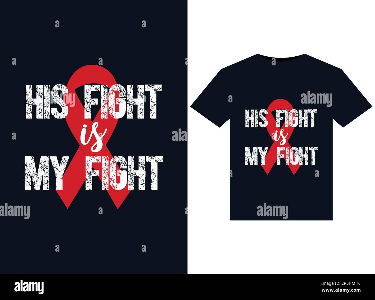 His Fight Is My Fight illustrations for print-ready T-Shirts design ...