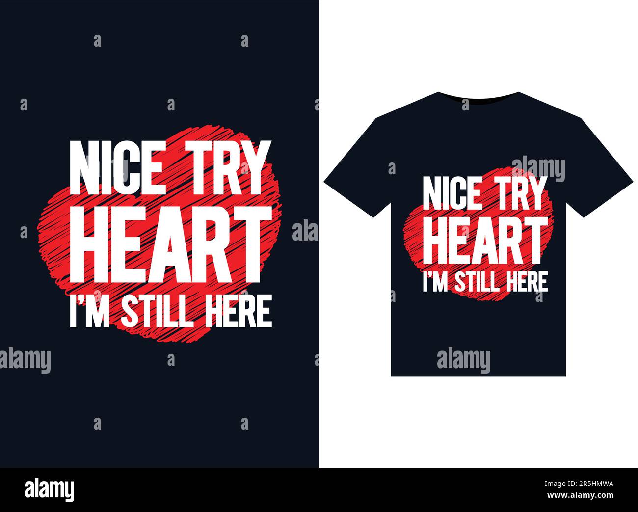 Nice try illustrations for print-ready T-Shirts design Stock Vector ...