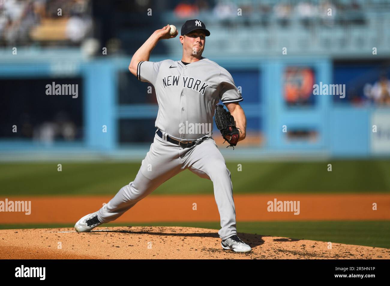LOS ANGELES, CA - JUNE 03: New York Yankees pitcher Gerrit Cole (45 ...