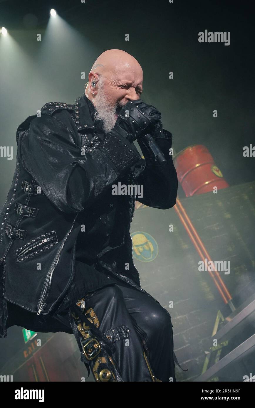 Judas Priest performing live on their "50 Years Of Metal" Tour at The ...