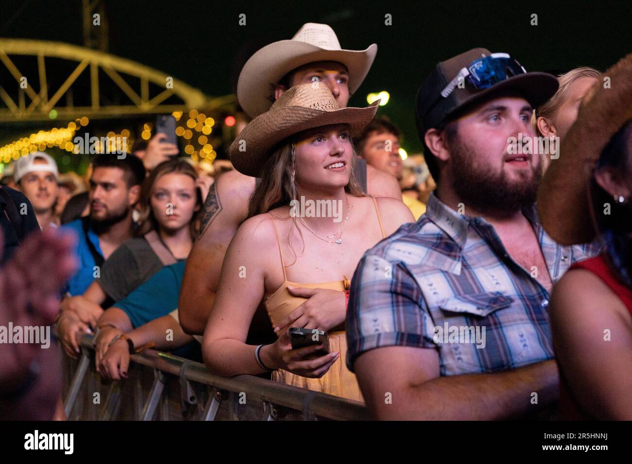 Festivalgoers are seen at Railbird Music Festival on Saturday, June 3 ...