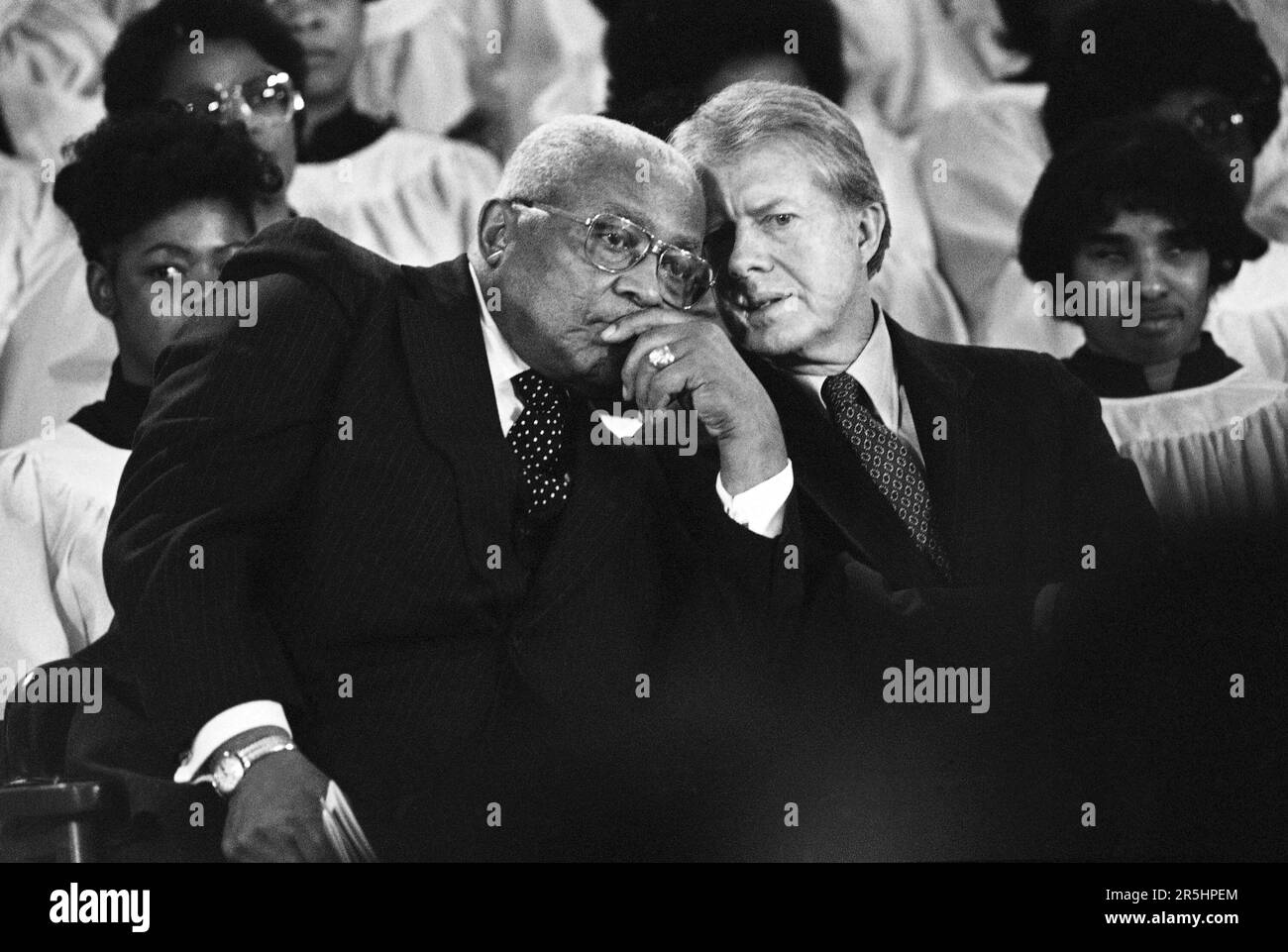 FILE - The Rev. Martin Luther King Sr. and President Jimmy Carter ...
