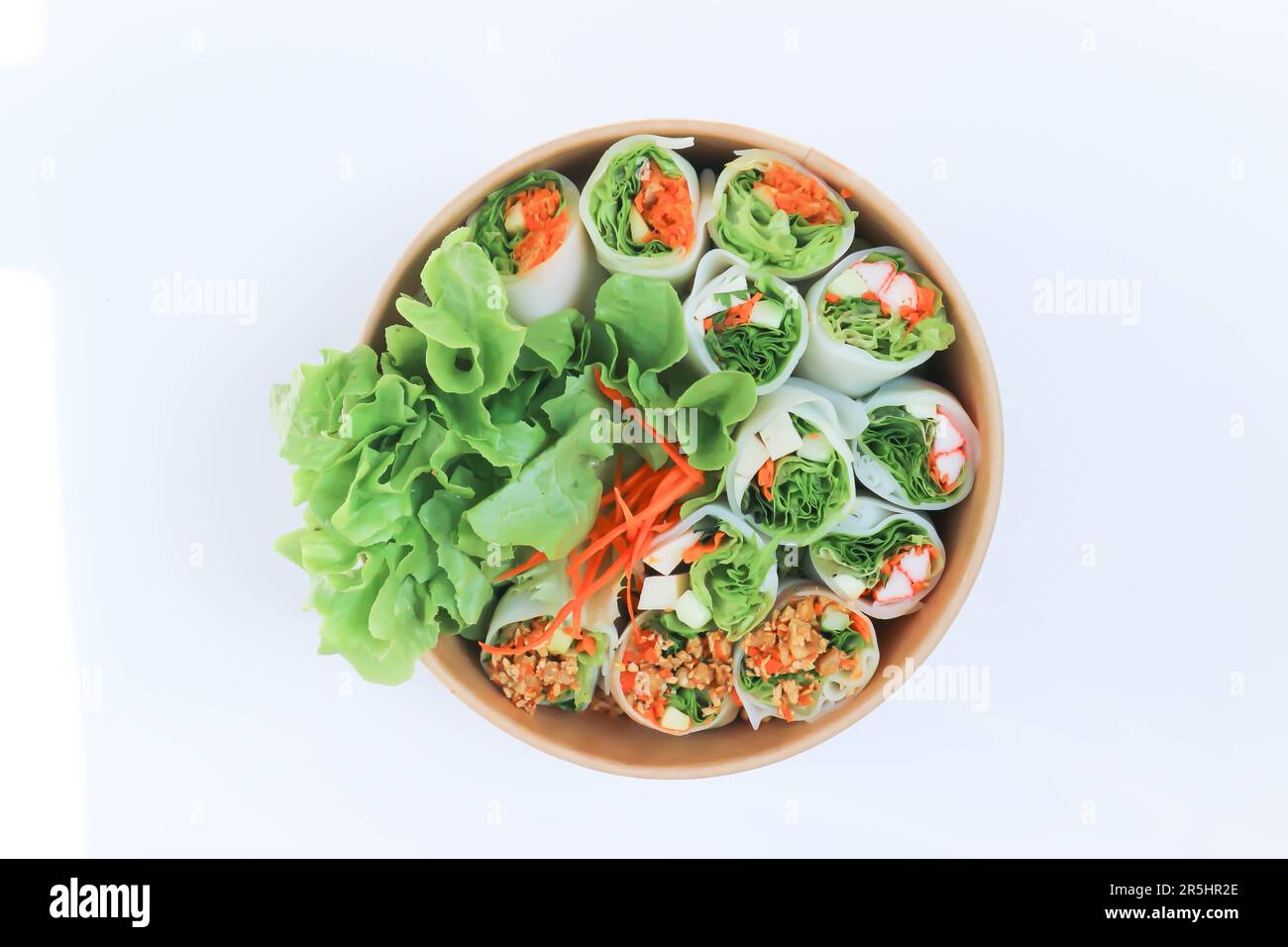 vegetable rolls or noodle rolls or rice noodle rolls or Vietnamese ...